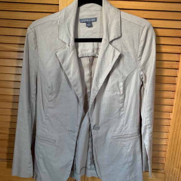 Level 99 | Jackets & Coats | Level 99 Linen Blazer | Poshmark